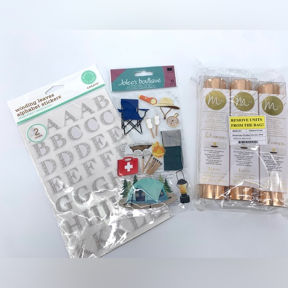 Office | Craft Bundle Lettering Camping Scrapbooking Kit | Poshmark